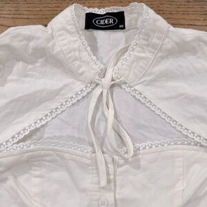 Cider | Tops | Cider Floral Trim Warm Long Sleeve Crop Top Xs | Poshmark